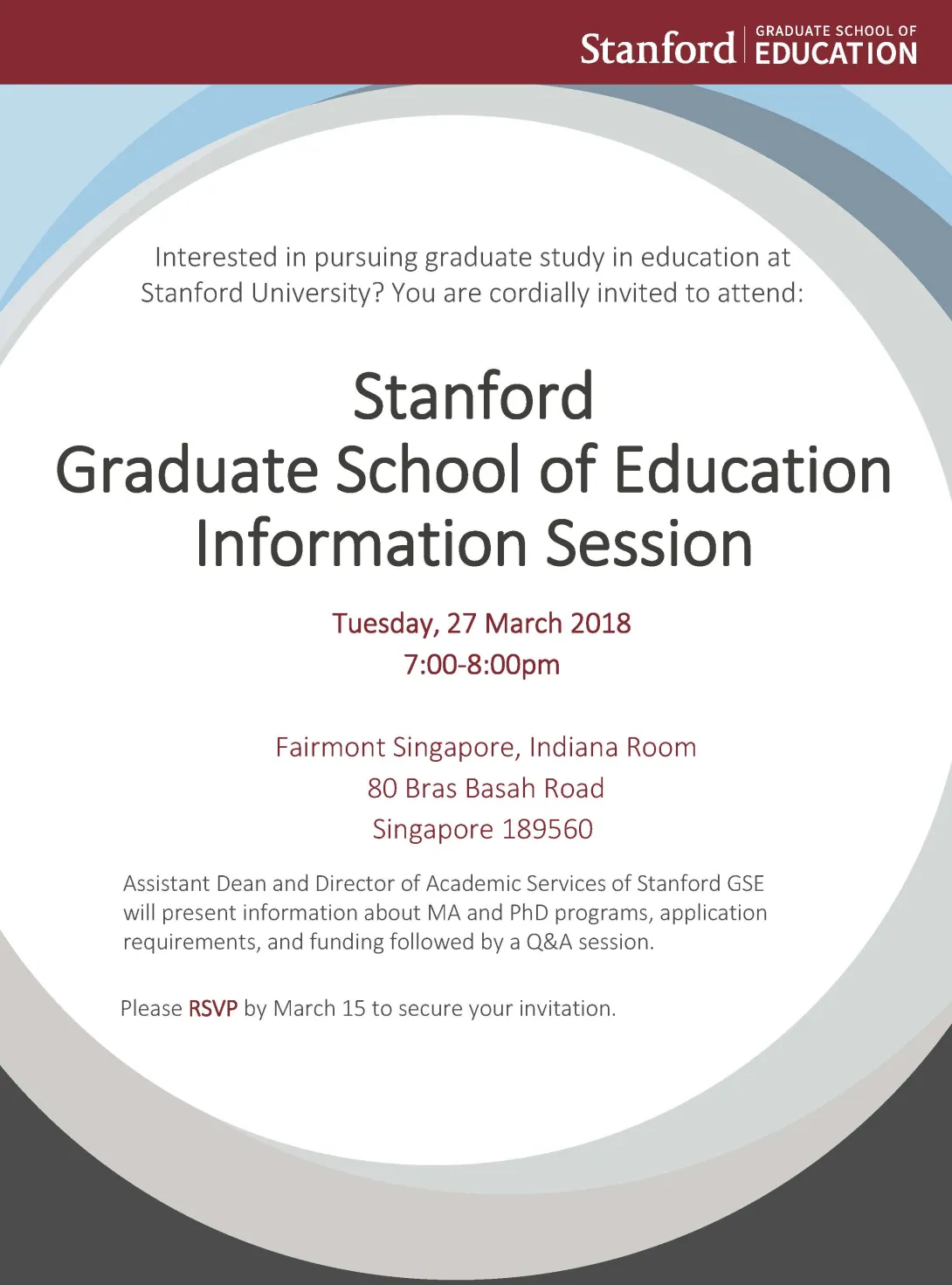 GSE Admissions Information Session in Singapore